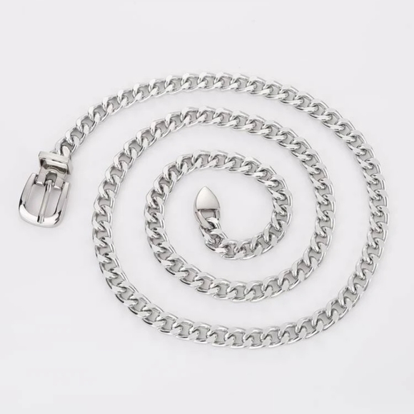 Accessories | Silver Chain Belt | Poshmark